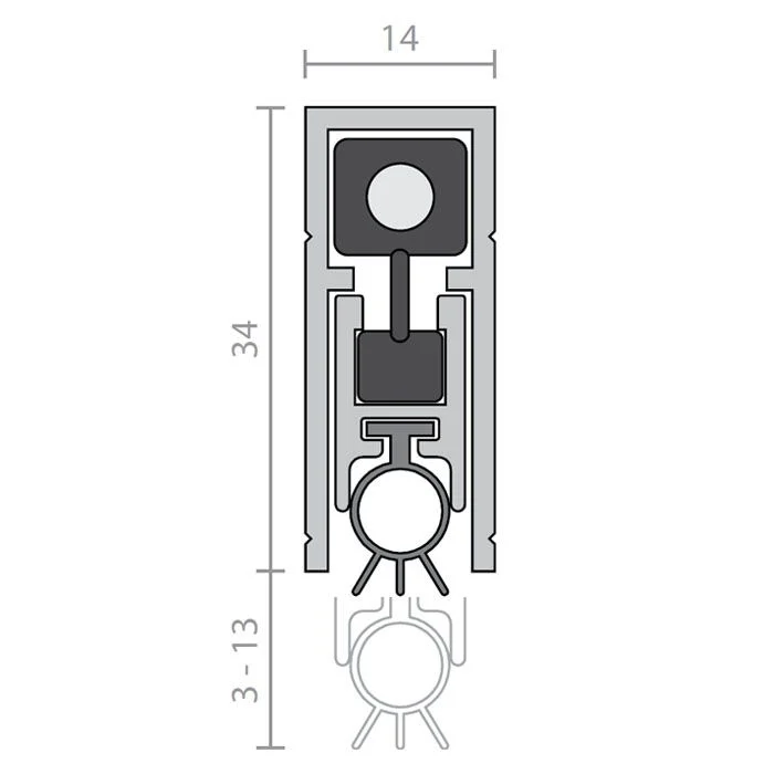 PBF eStore - RP8Si Concealed Auto Drop Seal | Parker Black and Forrest