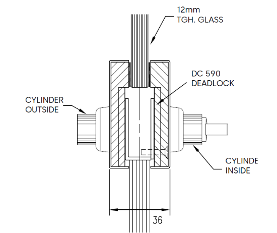 PBF eStore - Bottom Patch to Suit DC590 Mortice Deadlock | Parker Black ...